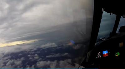 Video: Watch as Hurricane Hunters fly through eye of massive Hurricane ...
