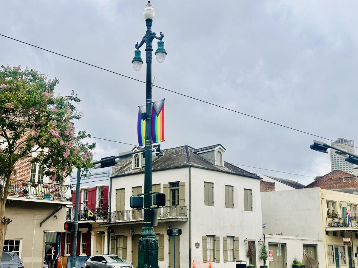 Pride flags on Rampart Street send the message 'you can be yourself ...