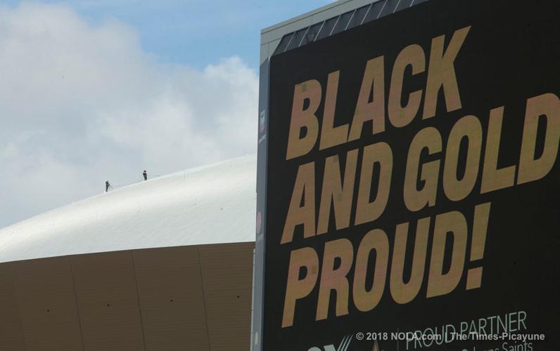 Sprucing up the 10-acre roof of the Mercedes-Benz Superdome: See photos ...
