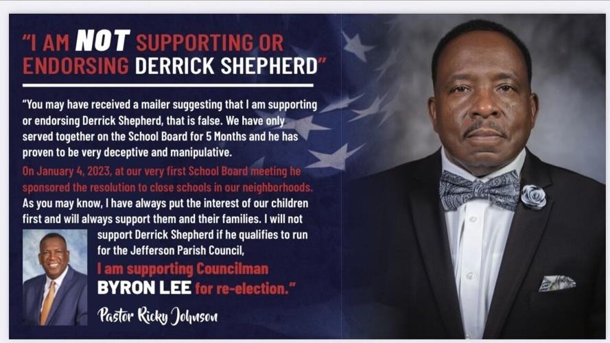 Ricky Johnson calls Derrick Shepherd 'liar' following mailer ...