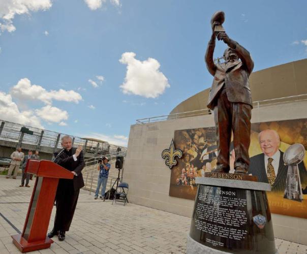Saints owner Benson honored with statue at Superdome | Saints | nola.com