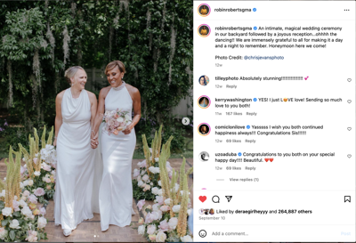 Robin Roberts, Amber Laign celebrate wedding in New Orleans ...