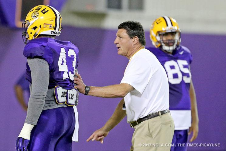 Derrius Guice, Will Clapp return to LSU practice; Donnie Alexander ...