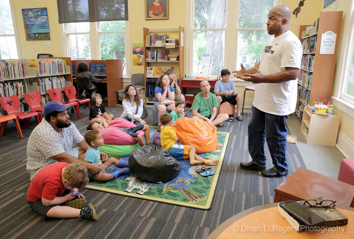 Chuck Perkins entertains kids with poetry at Hubbell Library ...