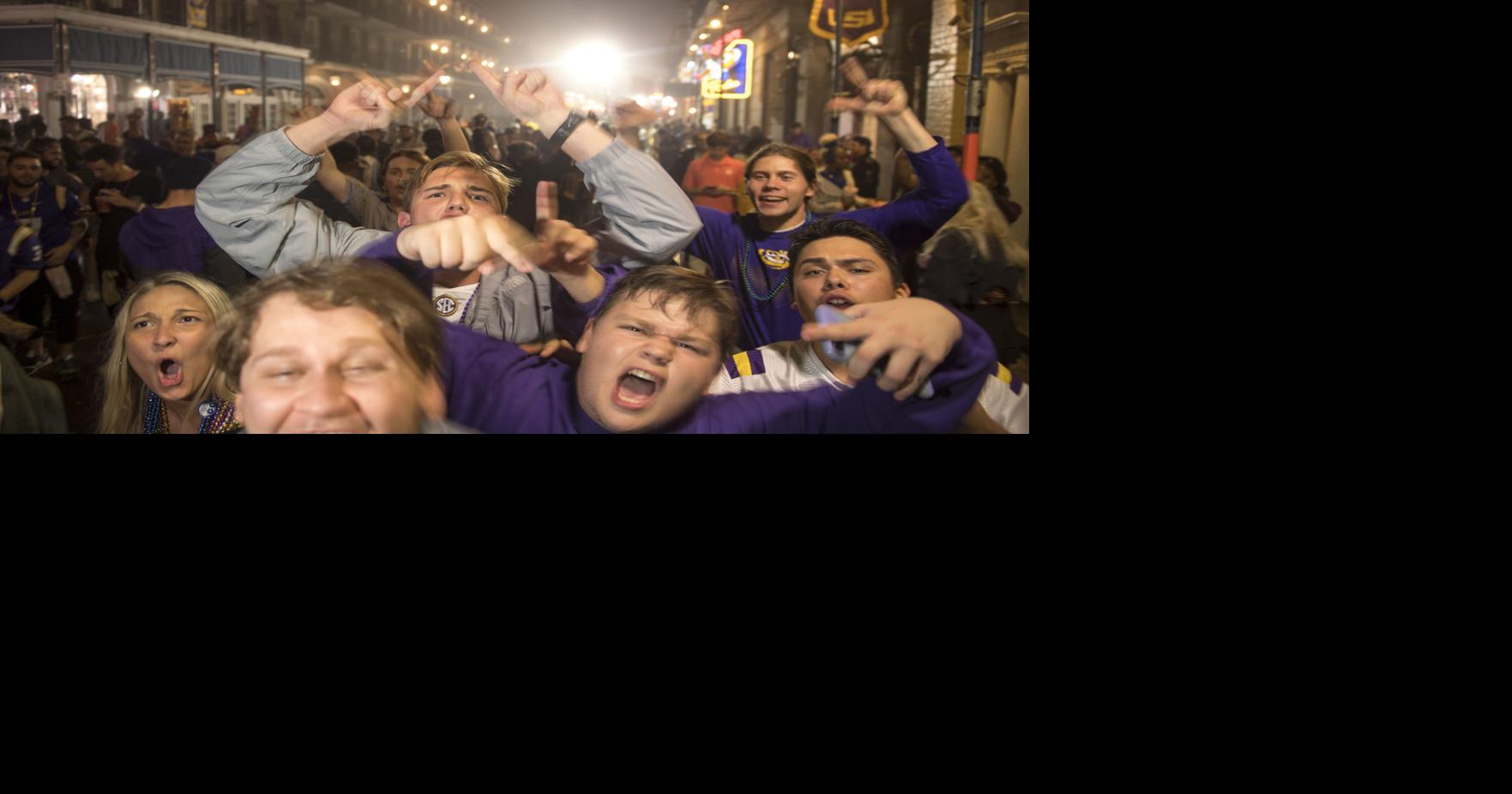 Photos: LSU fans celebrate national championship win with party in the ...