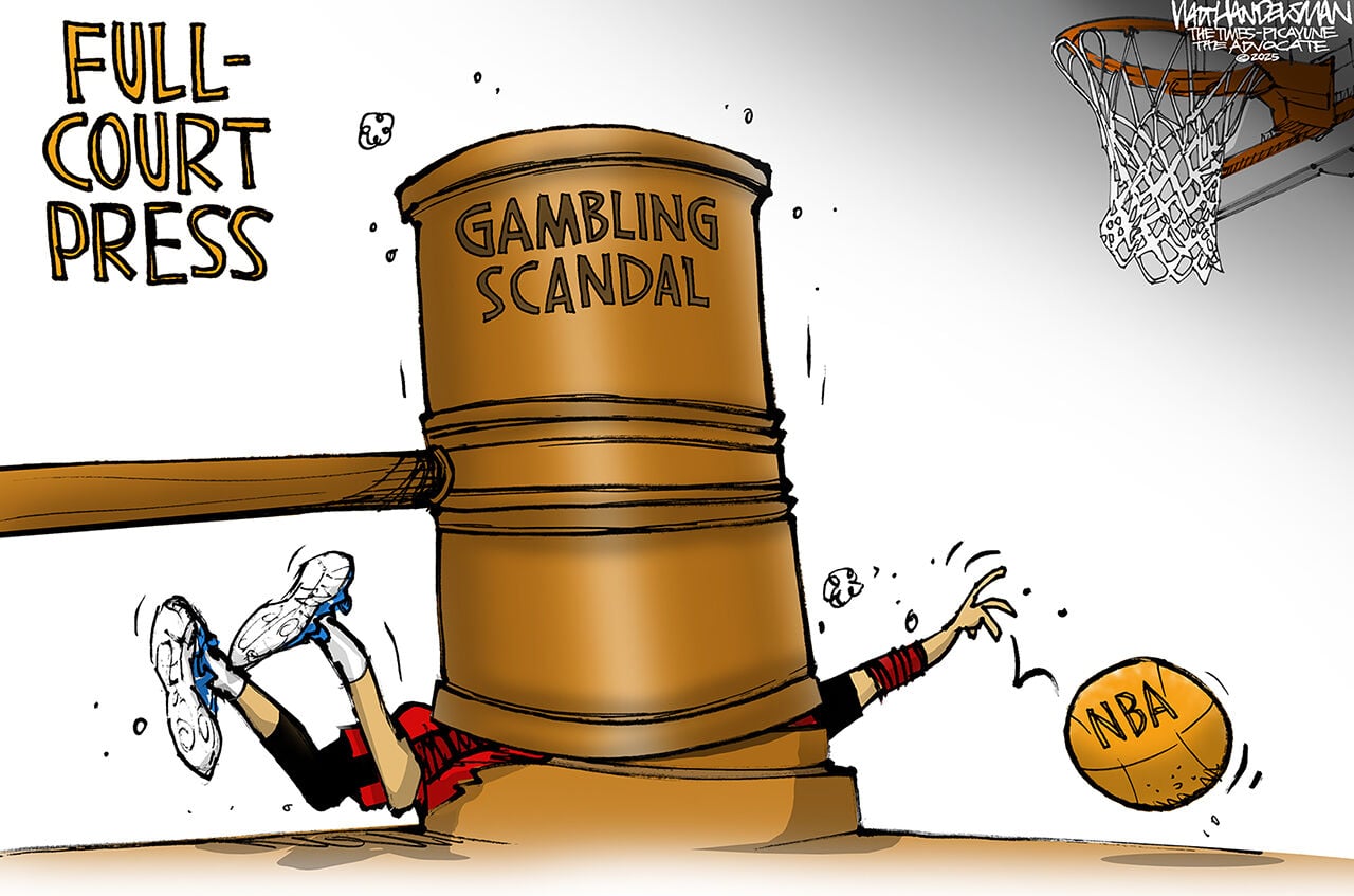 NBA Gambling Scandal Cartoon | Walt Handelsman | nola.com
