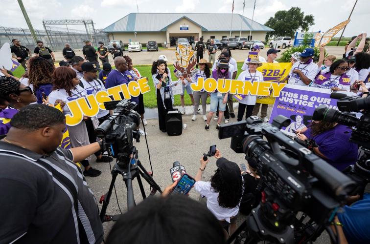 Justice Journey protests ICE in Basile and Jena, Louisiana | News ...
