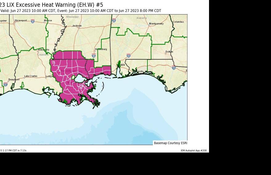 Heat advisory in southeast Louisiana: See how hot it'll feel | Weather ...