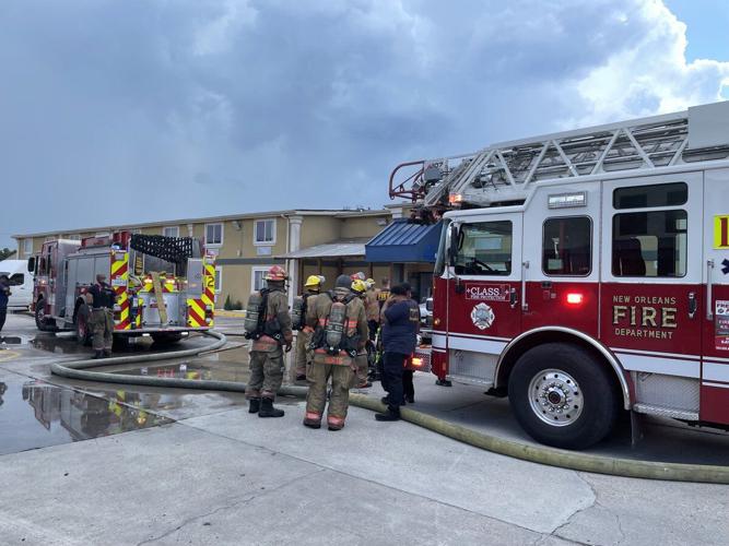 Man and small dog rescued from fire at Days Inn in New Orleans, NOFD ...