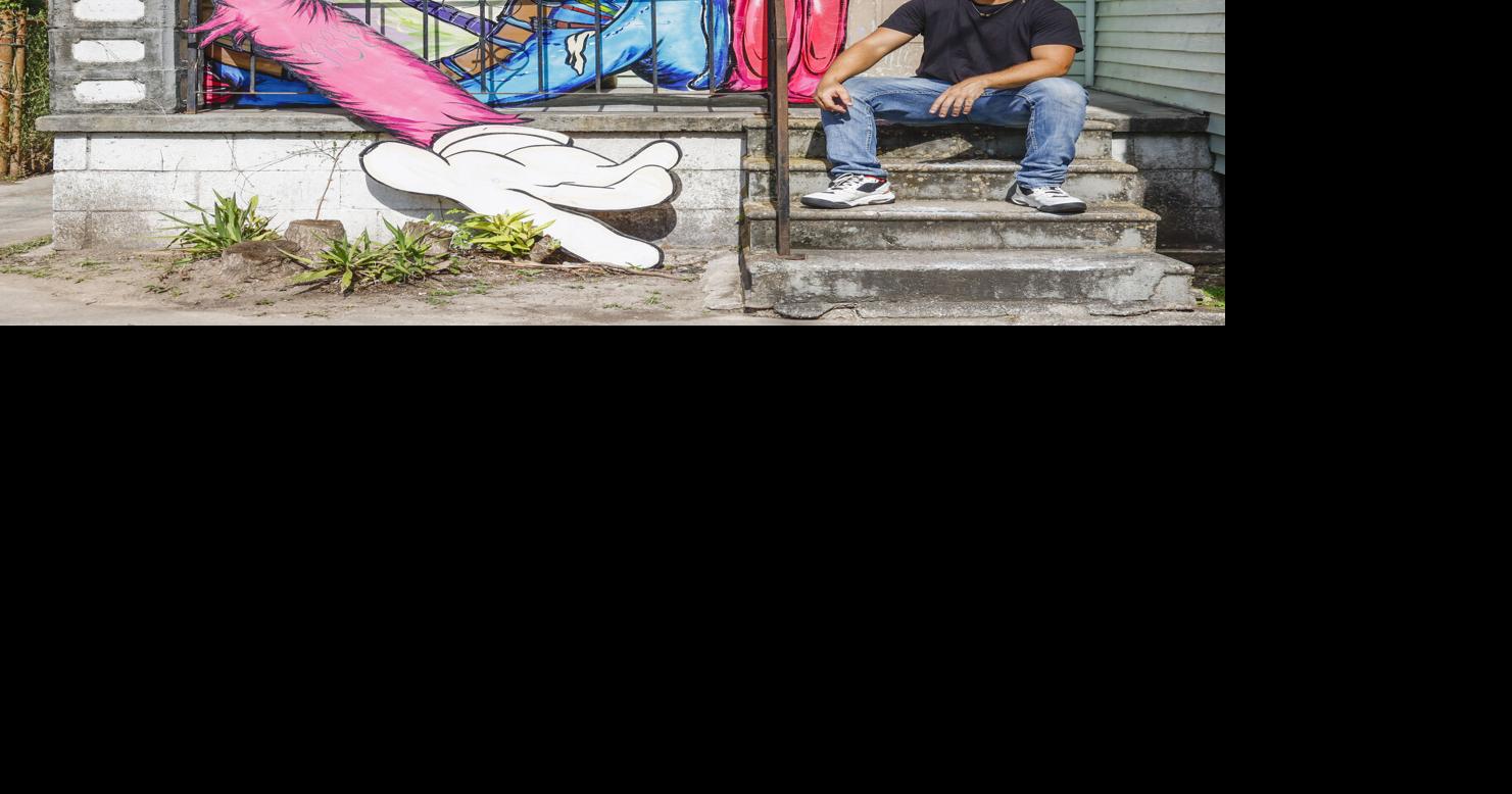 Giant Easter bunny crashes on porch, art by Josh Wingerter | Arts ...