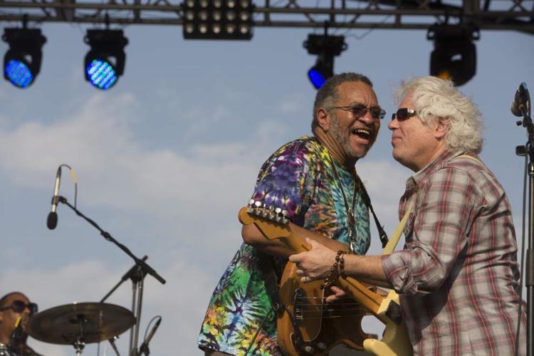 John ‘Papa’ Gros, Cyril Neville and George Porter Jr. stage a ‘Karnival Kick-off’ at Tipitina’s ...