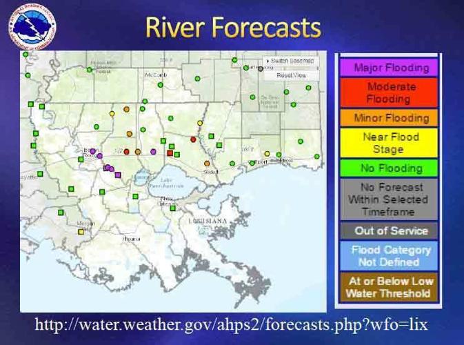 Flood warning continues for much of Baton Rouge area overnight ...