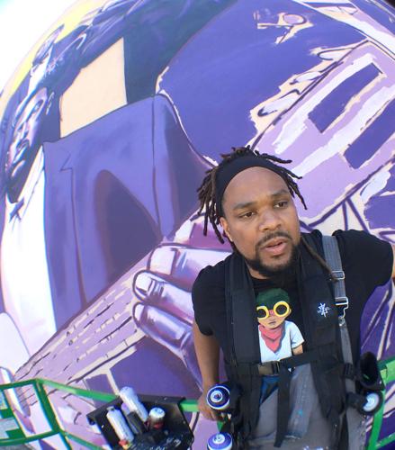 Brandan Odums' Buddy Bolden mural rises on S. Rampart Street | Arts ...