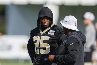 Running back Kendre MIller returns to practice for Saints | Saints ...