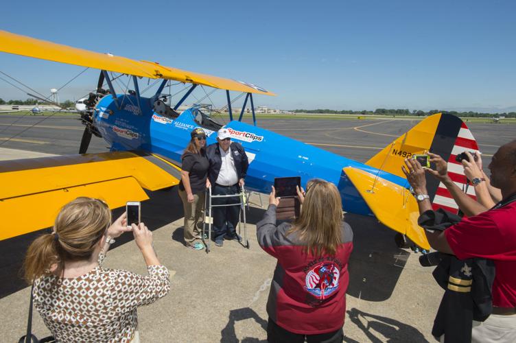 Photos: Retired Vets fly over BR, in Ageless Aviation's open-cockpit ...