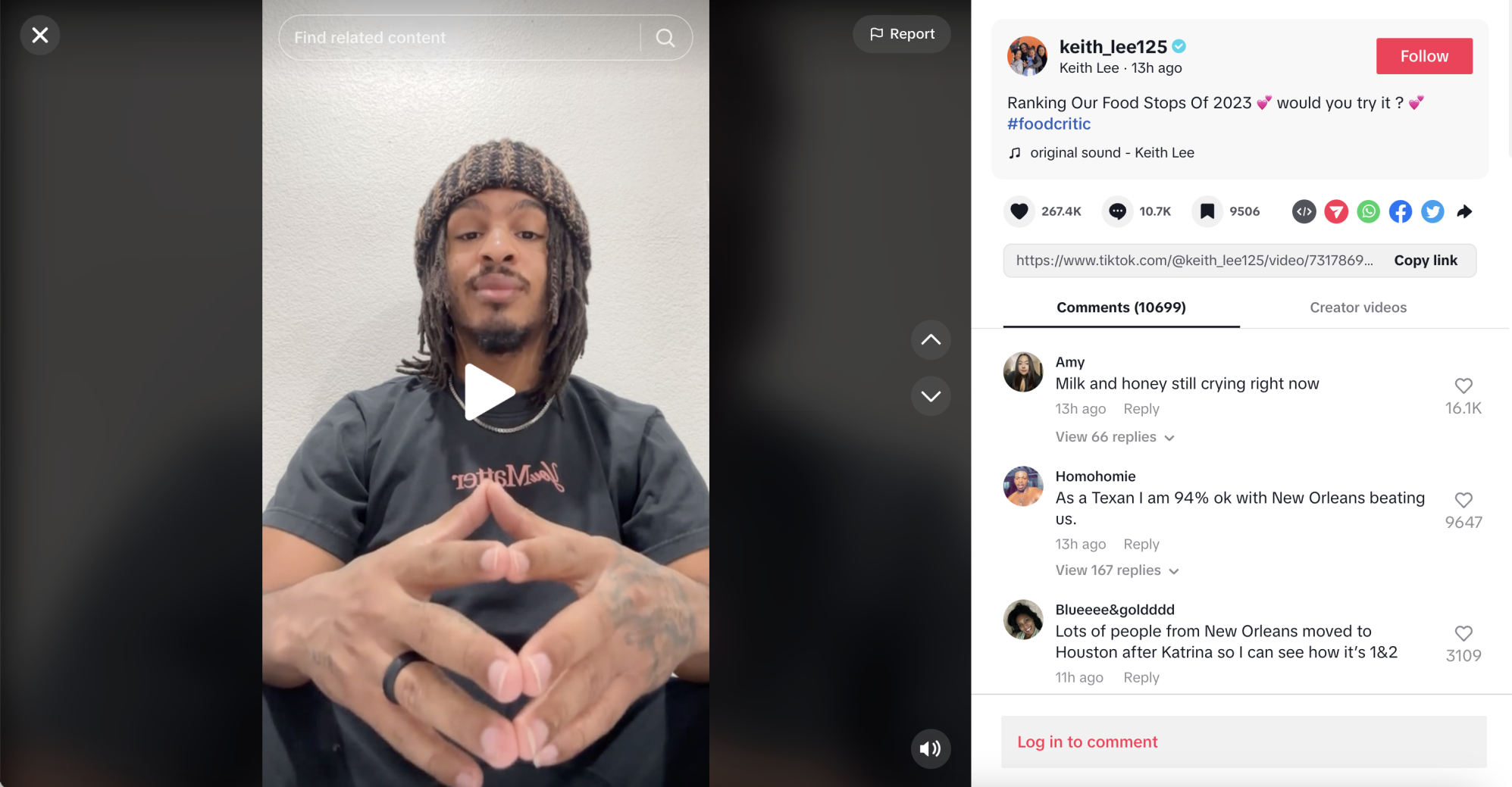 Keith Lee picks New Orleans as best food city over Houston | Where NOLA ...