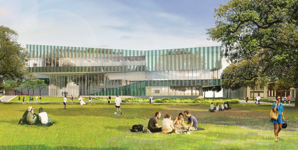 Here's a first look at Tulane's planned dining hall and commons space ...