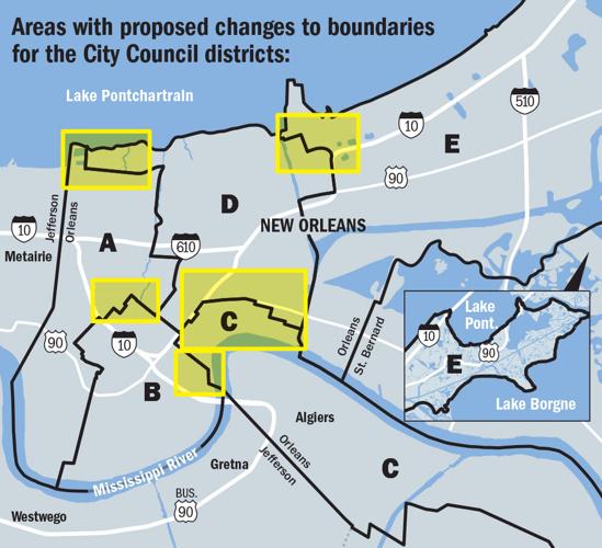 New Orleans City Council releases drafts of new district maps; District ...