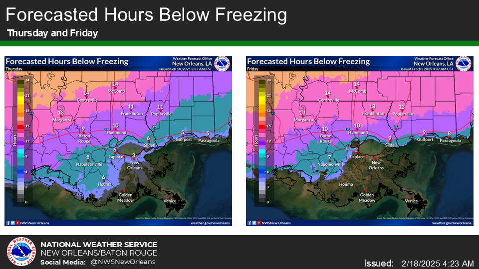 Another freeze is coming. See forecast for New Orleans. | Weather ...