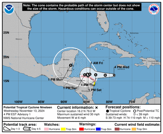 Tropical storm expected to form in Caribbean Sea | Hurricane Center ...