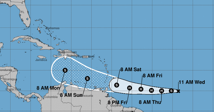 Tropical Storm Gonzalo forms in Atlantic, expected to strengthen to ...