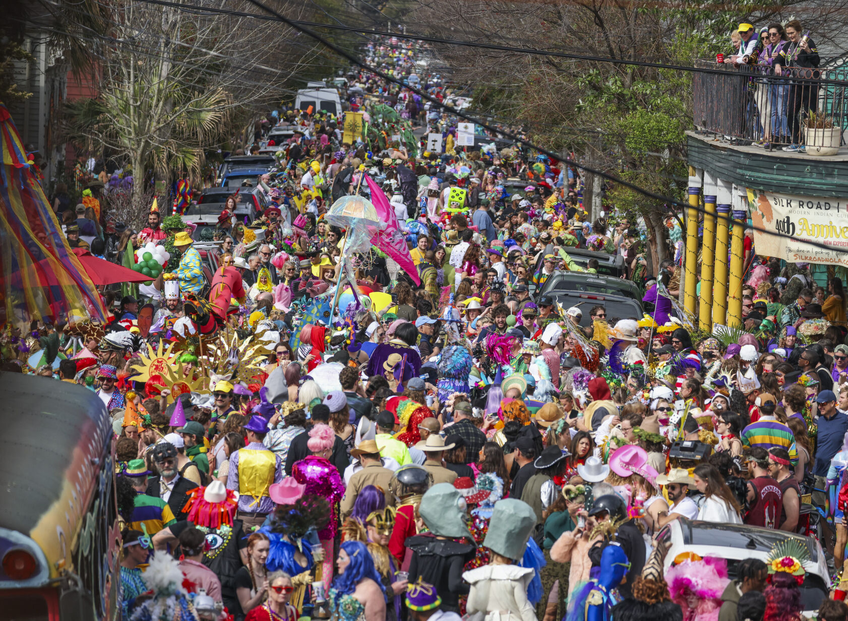 Society of St. Anne parade marches in New Orleans streets | Mardi Gras ...