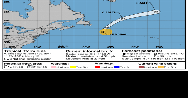Tropical Storm Rina headed toward North Atlantic | Weather | nola.com