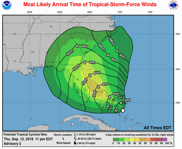 Tropical storm watch issued for parts of Florida as Potential Tropical ...