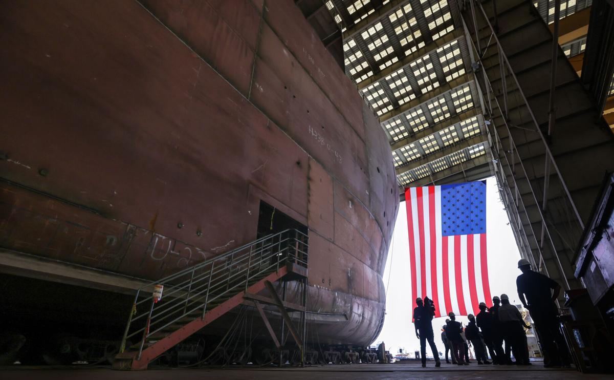 Ship for wind energy boom takes shape in Louisiana shipyard ...
