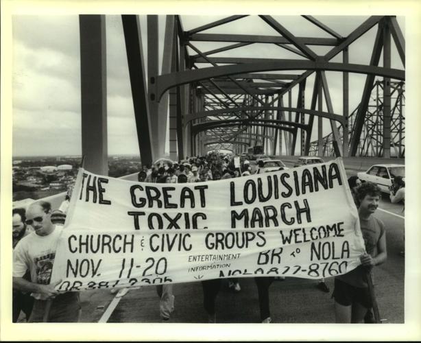 Environmentalists walk from New Orleans to Baton Rouge to protest ...