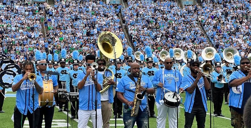 The Soul Rebels join Marching Tar Heels for brassy halftime show at UNC ...