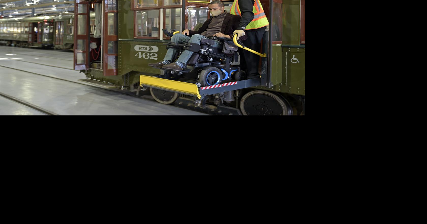 Photos: RTA introduces three St. Charles Streetcars with ADA compliant ...