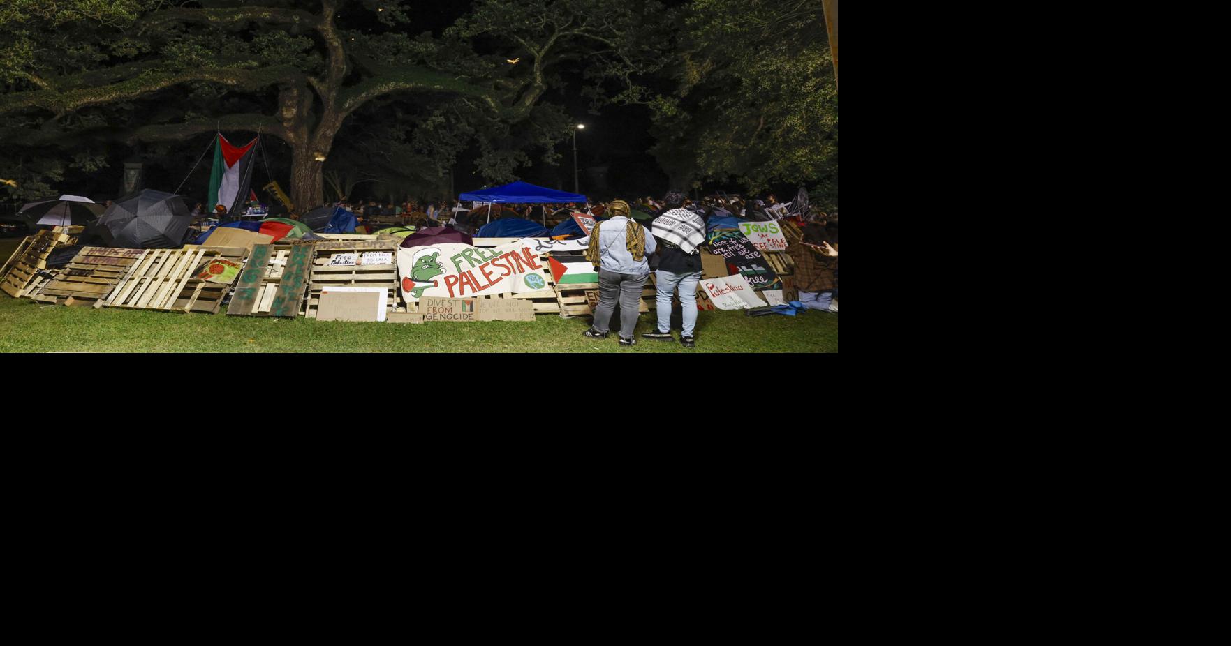Police clear Tulane pro-Palestinian encampment: see photos | Crime ...