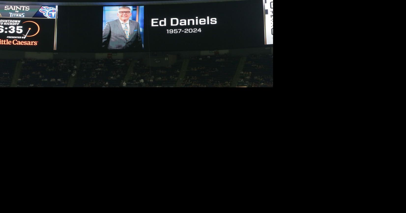 How Saints remembered WGNO's Ed Daniels in preseason game | Saints ...