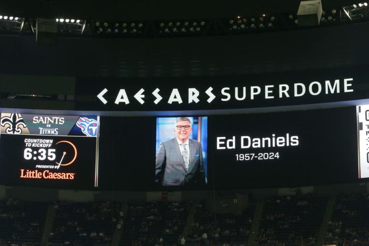 How Saints remembered WGNO's Ed Daniels in preseason game | Saints ...