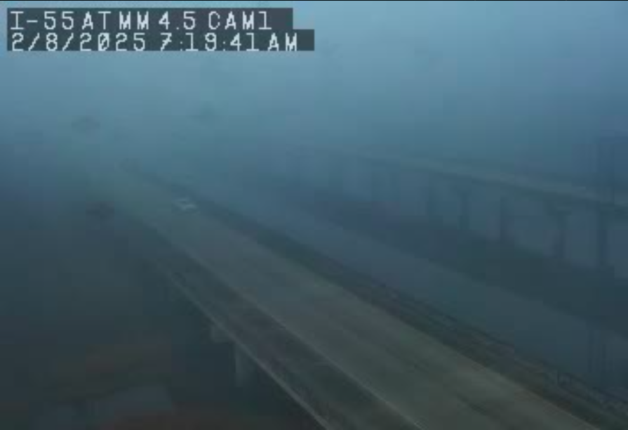 Restrictions on Causeway as dense fog blankets New Orleans | Weather ...