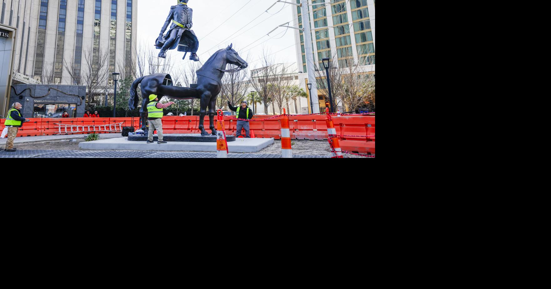 Photos: Gálvez statue reinstalled near Spanish Plaza | Photos | nola.com