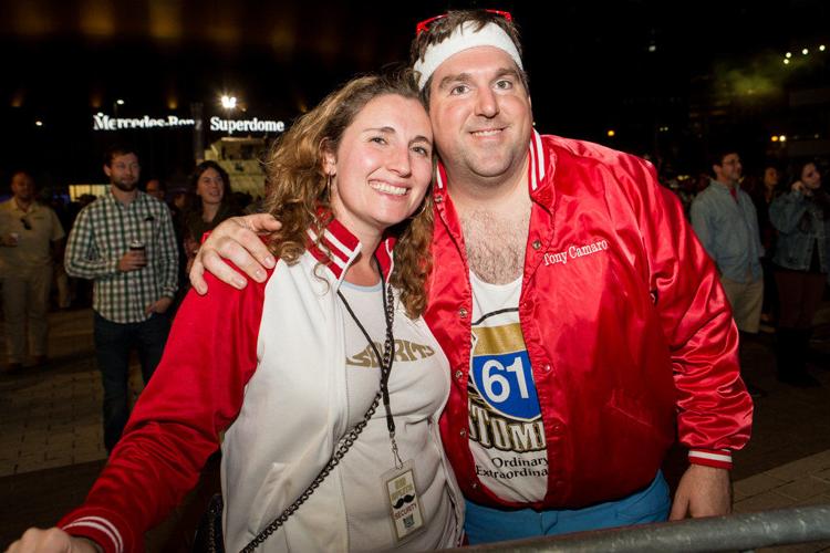 Drew Brees and Anthony Davis join Steve Gleason at Gleason Gras and the ...