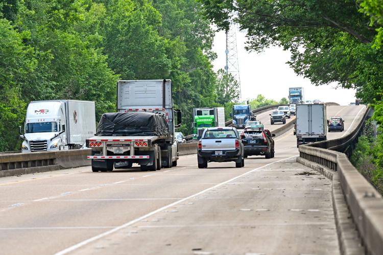 Traffic On Atchafalaya Bridge