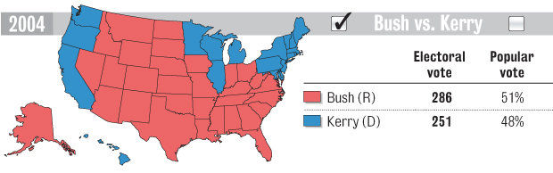 Presidential electoral maps and election outcomes, 1972-2008 | Local ...
