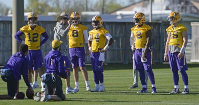 'Crying tears of joy': Scholarship surprises LSU QB Caleb Lewis and ...