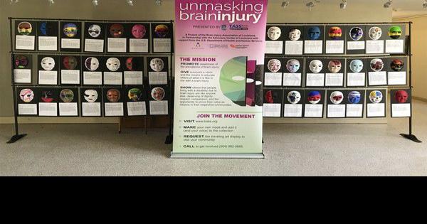 Masks on display at Touro tell the story of life with a traumatic brain ...