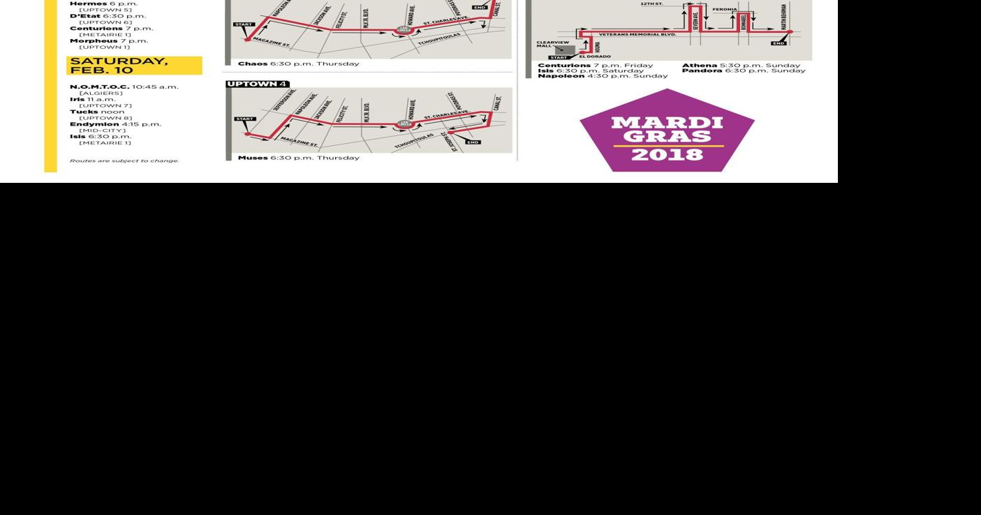 Parade maps | Stage Previews Reviews | nola.com