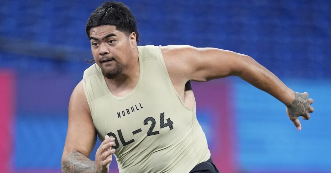 Saints' Taliese Fuaga wiped away tears after being drafted | Saints ...