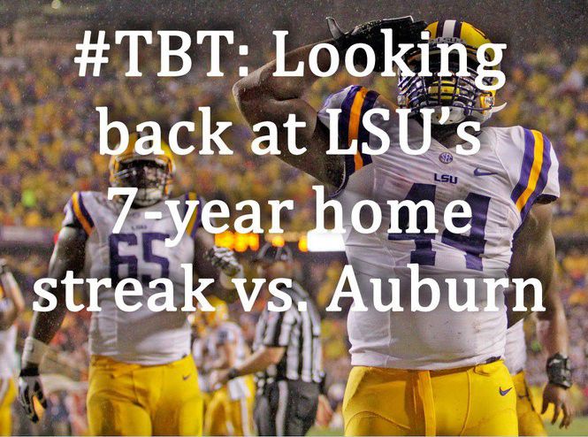 #TBT: LSU's 7-game home winning streak against Auburn started in 2001 ...
