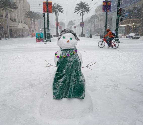 See 2025 photos of New Orleans landmarks covered in snow | Weather ...