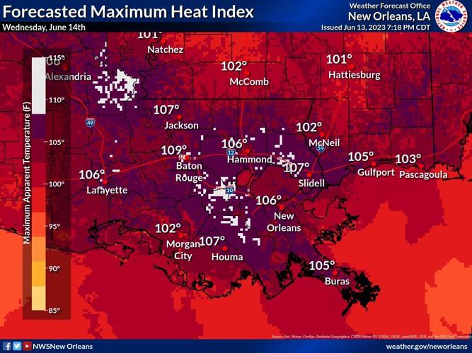 First heat advisory of summer in effect for New Orleans | Weather ...