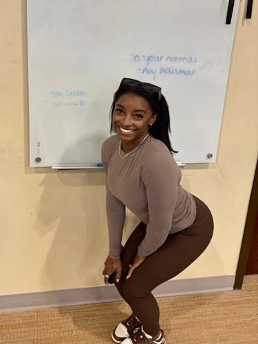 Legendary gymnast Simone Biles visits LSU gymnastics team | LSU | nola.com