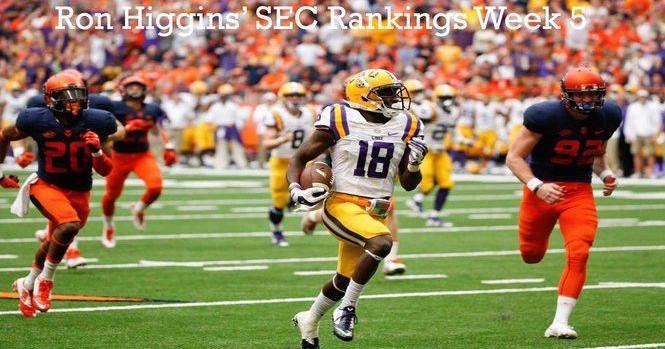 Ron Higgins' SEC Rankings Week 5 | Sports | nola.com