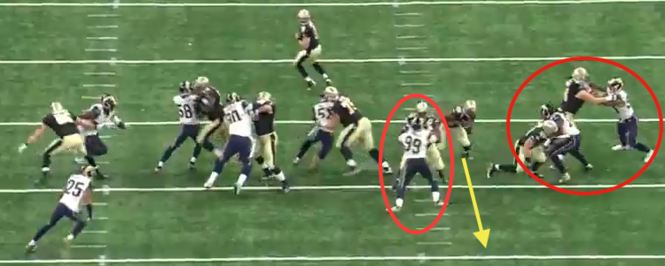 Saints' success with unbalanced offensive line vs. Rams examined in ...
